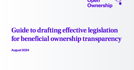 Guide to drafting effective legislation for beneficial ownership ...